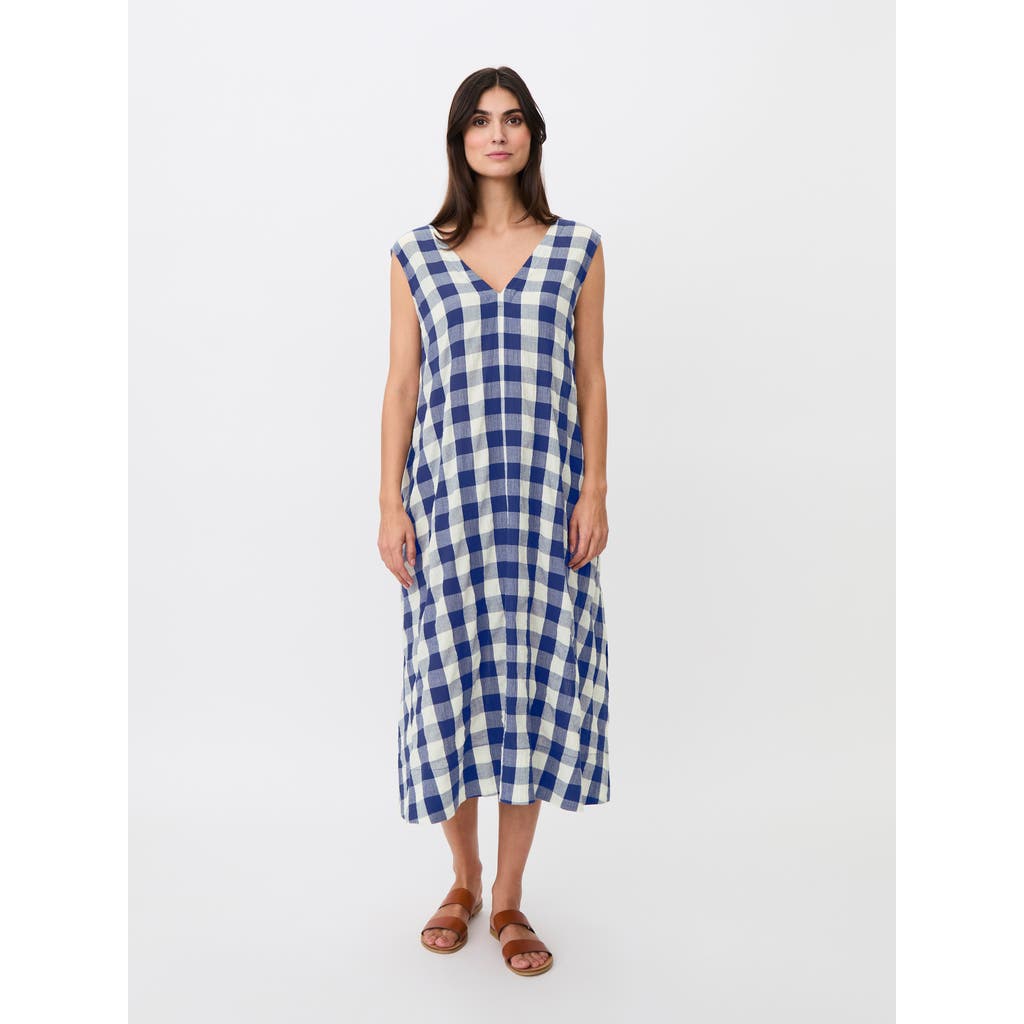 MASAI COPENHAGEN Masai Copenhagen V-Neck Checked Midi Dress